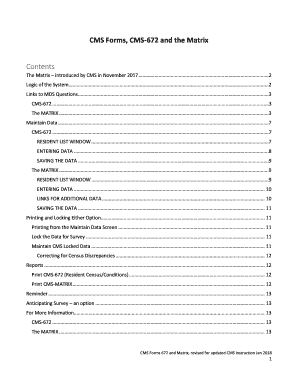 Fillable Online CMS Forms, CMS-672 and the Matrix - pnpcomputer.com Fax ...