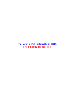 Fillable Online Irs Form 2553 Instructions 2015 Fax Email Print - pdfFiller