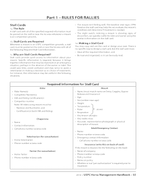 Fillable Online 2018 Stall Card Template.pdf Fax Email Print - pdfFiller
