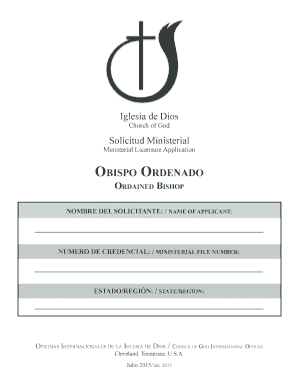 Fillable Online obispo ordenado ordained bishop Fax Email Print - pdfFiller
