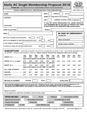 Fillable Online nottsac co Single Proposal Form 2018.pub - Notts AC Fax ...