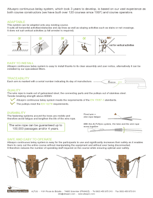 Fillable Online continuous belay system Fax Email Print - pdfFiller