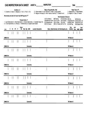 Fillable Online rptFORMS HQs BLANK CAS Inspection form for Mulit-Site ...