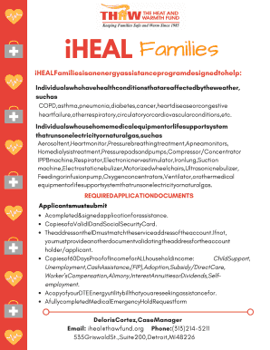 Fillable Online 1/4 page iHEAL Fax Email Print - pdfFiller