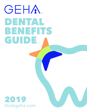 Fillable Online 2019 GEHA Dental Benefits Guide Fax Email Print - pdfFiller