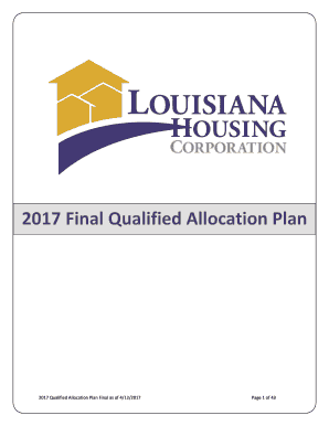 Fillable Online SECTION II- QUALIFIED ALLOCATION PLAN Fax Email Print - pdfFiller