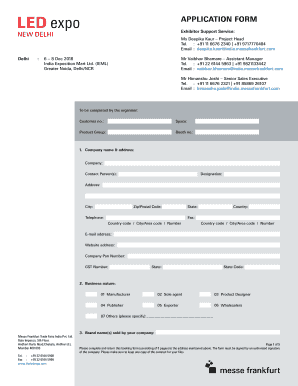 Fillable Online Exhibitor Support Service: Fax Email Print - pdfFiller