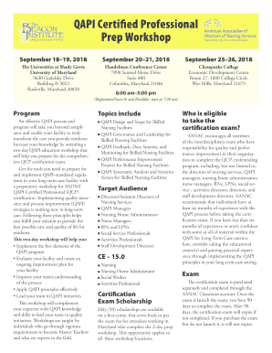 Fillable Online QAPI Certified Professional Fax Email Print - pdfFiller