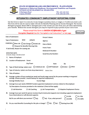 Fillable Online Integrated Community Employment Reporting Form (ICE-RF ...