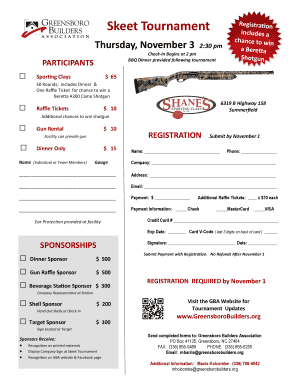 Fillable Online Skeet Tournament Fax Email Print - pdfFiller