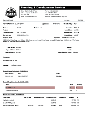 Fillable Online ELESummary. Summary for Building Permit Fax Email Print ...