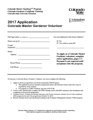 Fillable Online sanmiguel colostate 2017 Application - Colorado State ...