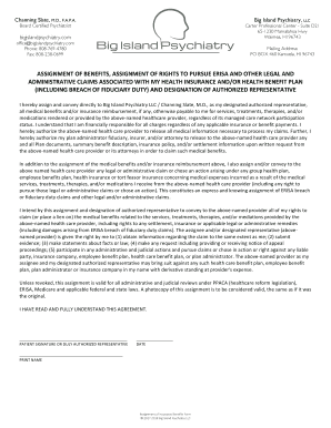 Fillable Online Assignment of Insurance Benefits Form.docx Fax Email ...