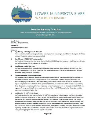 Fillable Online Executive Summary for Action Fax Email Print - pdfFiller