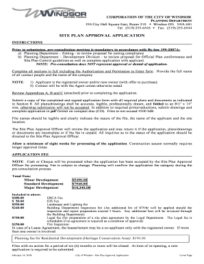 Fillable Online Site Plan Approval Application2018 Fax Email Print ...