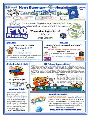 Fillable Online moore cfisd Moore Elementary Newsle Armadillo Trails ...