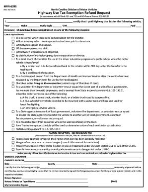 Fillable Online Official NCDMV: Vehicle Taxes - ncdot Fax Email Print ...