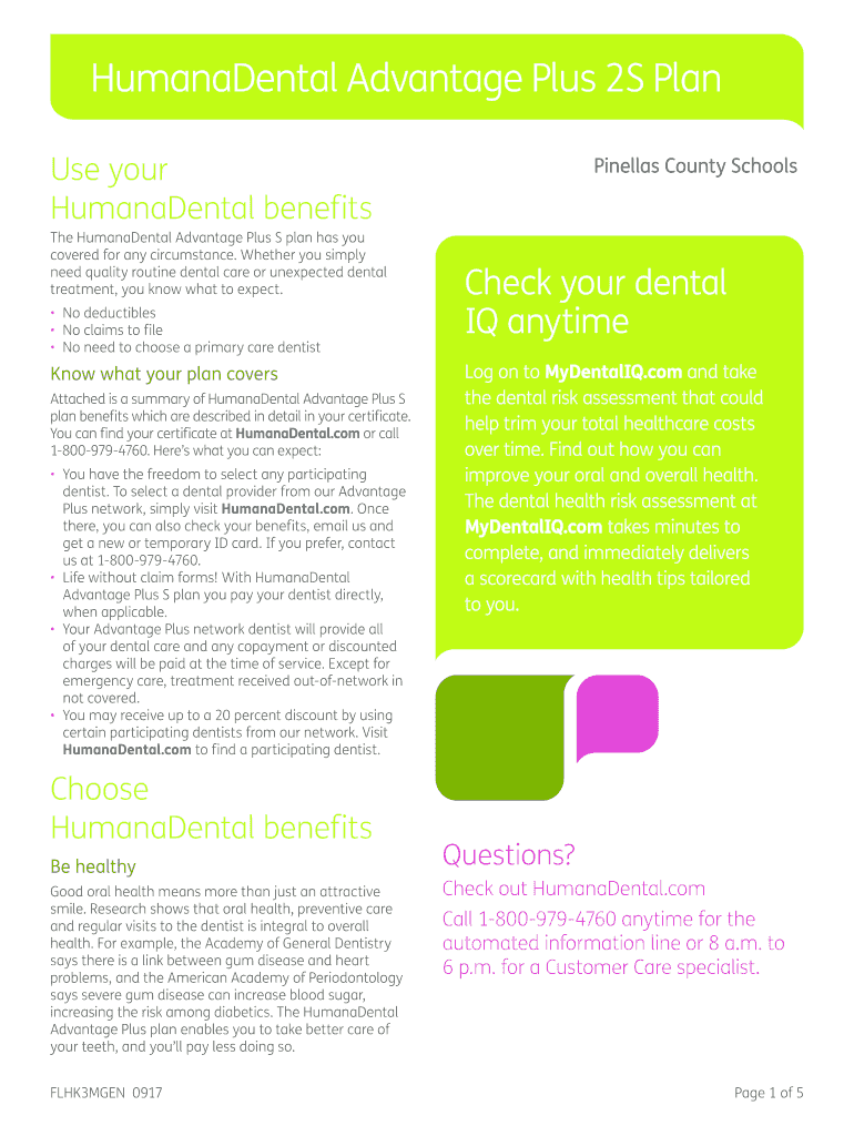 Fillable Online HumanaDental Advantage Plus plans - Rogers Benefit ...
