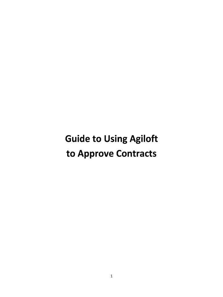 Fillable Online Guide to Using Agiloft Fax Email Print - pdfFiller