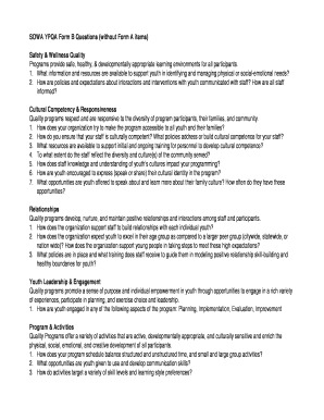 Fillable Online SOWA YPQA Form B Questions - Oregon Community ...