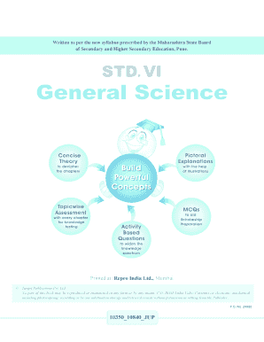 Fillable Online Std. 6, General Science, Maharashtra Board. general ...