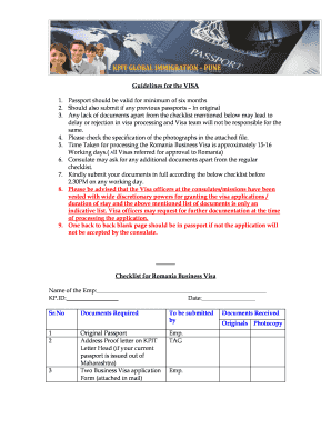 Fillable Online Any lack of documents apart from the checklist ...