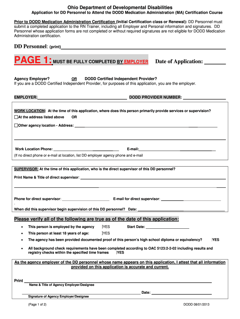 Fillable Online medication course for residential facility - Nursing ...