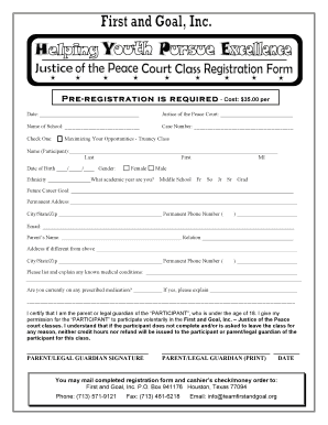 Fillable Online Pre-registration is required registration is ...