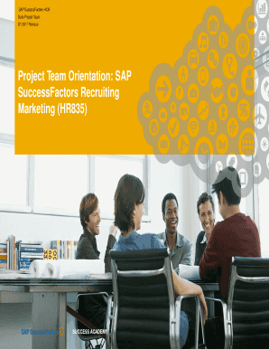 Fillable Online Recruiting Marketing Project Team Orientation Guide ...