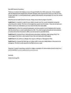 Fillable Online Dear BCD Parents/ Guardians, Fax Email Print - pdfFiller