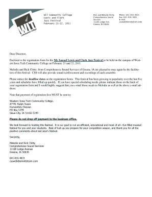 Fillable Online Dear Directors, Enclosed is the registration form for ...