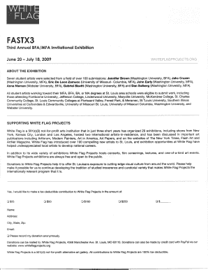 Fillable Online fastx3 - White Flag Projects Fax Email Print - pdfFiller