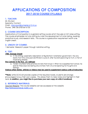 Fillable Online APPLICATIONS OF COMPOSITION Fax Email Print - pdfFiller