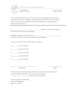 Fillable Online CUGC Endowment commitment letter - Form v.2.doc Fax ...