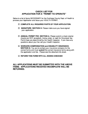 Fillable Online Department of Health. DOH-3915 Application for a Permit ...