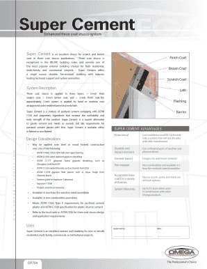 Fillable Online Super Cement - Omega Products International Fax Email ...
