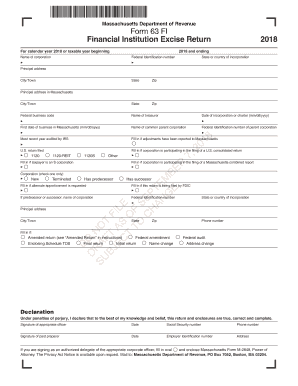 Fillable Online DOR Corporate Excise tax forms and instructions Mass ...