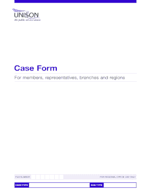 Fillable Online Case Form Fax Email Print - pdfFiller