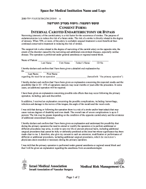 Fillable Online CONSENT FORM: Fax Email Print - pdfFiller