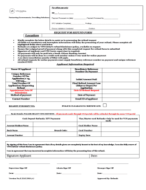 How To Get Refund From Vfs Global - Fill Online, Printable, Fillable ...