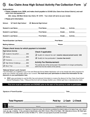 Fillable Online Memorial High School - ECASD Fax Email Print - pdfFiller
