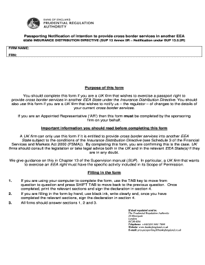 Fillable Online Long Form A UK Relevant Authorised Persons ... - FCA ...