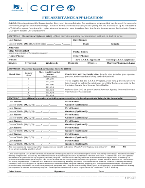 Fillable Online CARE Application Form 2018.docx Fax Email Print - pdfFiller