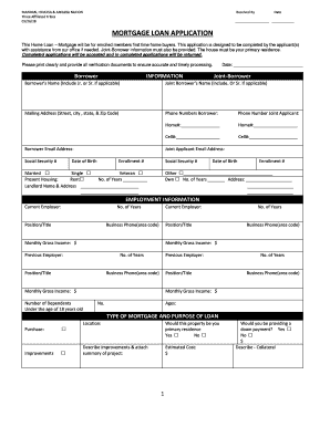 Fillable Online TAT Mortgage Loan Application (PDF) - MHA Nation Fax ...