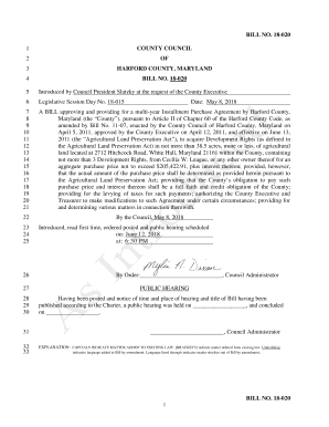 Fillable Online Bill 18-020 Fax Email Print - pdfFiller