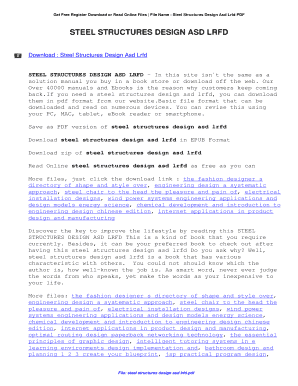 Fillable Online Steel Structures Design Asd Lrfd. Steel Structures ...
