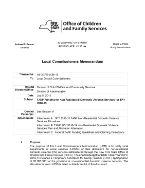 Fillable Online ocfs ny 18-OCFS-LCM-14 - New York State Office of ...