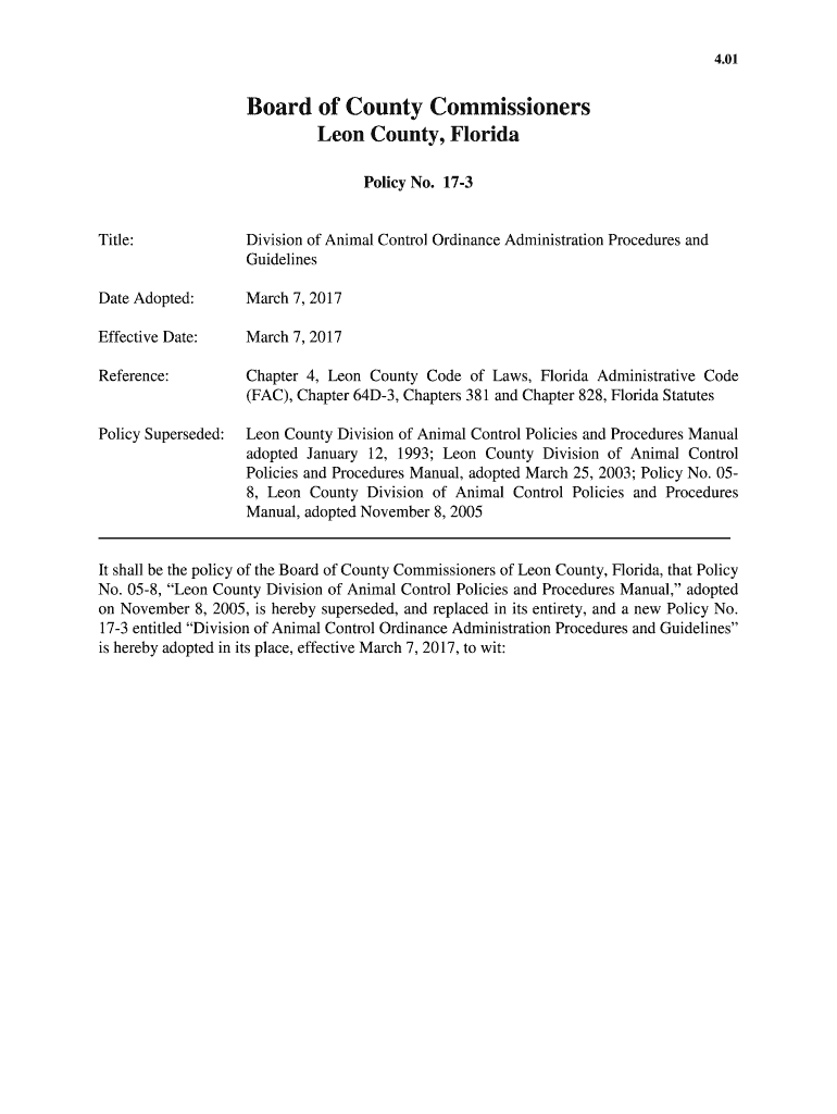 Fillable Online cms leoncountyfl Board of County Commissioners - Leon ...