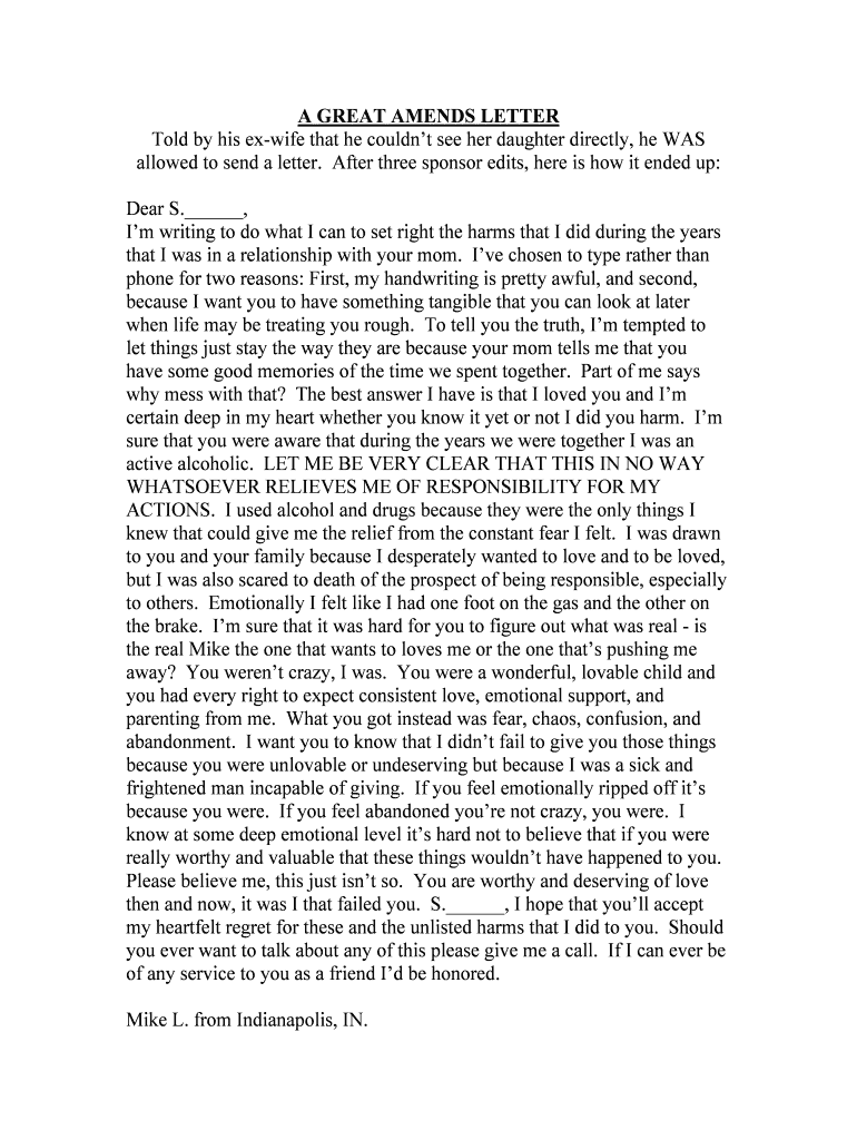 Parent Love Letter To Child Sample 2020-2021 - Fill and Sign Printable ...