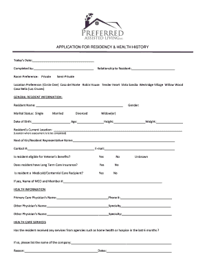 Fillable Online Room Preference: Private Fax Email Print - pdfFiller